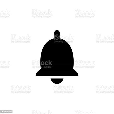 흰색 배경에 고립 된 유행 플랫 스타일에서 벨 아이콘 웹 사이트 디자인 아이콘 응용 프로그램 Ui에 대 한 알림 기호입니다 벡터 일러스트입니다 0명에 대한 스톡 벡터 아트