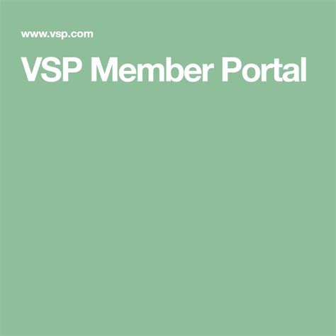 VSP Member Portal Vision Insurance Eye Health Vsp