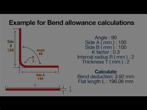 20 Sheet Metal Bending Calculation Munnsumeer
