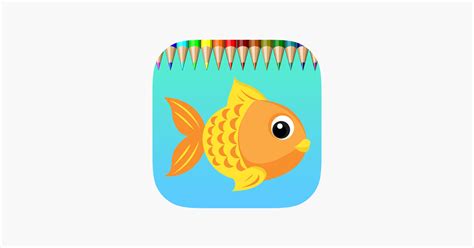 ‎app Store에서 제공하는 물고기 색칠 공부는 아이들을 위해 돌고래 상어 고래 오징어 더 많은 색상을 알아보기