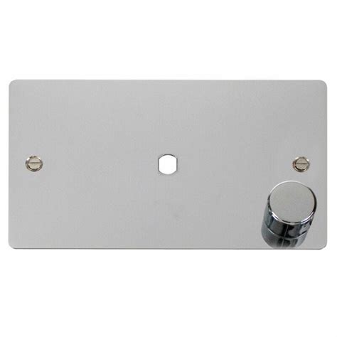 Click FPCH MiniGrid Polished Chrome Gang W Aperture Define Unfurnished Dimmer Plate