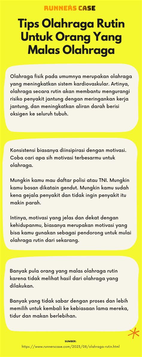 Tips Olahraga Rutin Untuk Orang Yang Malas Olahraga Runners Case