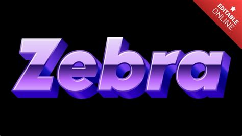 Zebra Text Effect Generator Zebra Text Effect Generator