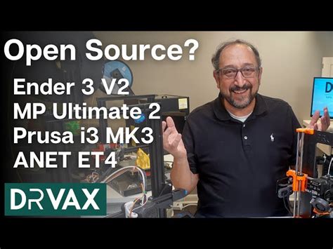 free video 3d printers and their support of open source firmware from