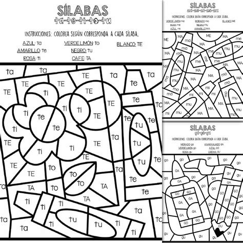 Material Gratis Para Imprimir 📝coloreamos Sílabas Simples Trabadas E