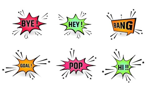 Premium Vector Set Of Speech Bubbles Tag Label Sticker Design Set