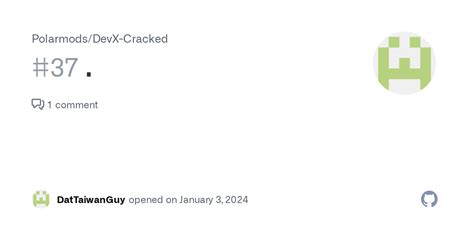 Issue Polarmods DevX Cracked GitHub