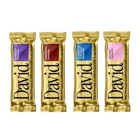 David Protein Bar Sample Pack Variety Pack Pack Of 4