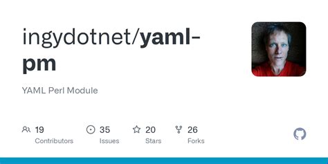 Github Ingydotnetyaml Pm Yaml Perl Module