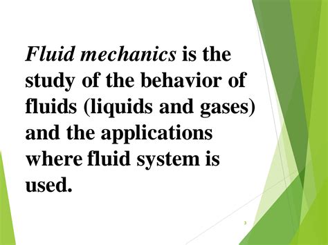 SOLUTION: Fluid mechanics presentation- basic concepts - Studypool