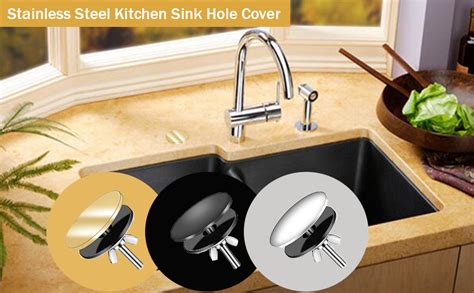 Stainless Steel Kitchen Sink Hole Cover 2 Inch Faucet Hole Cover Stainless Steel Kitchen Sink