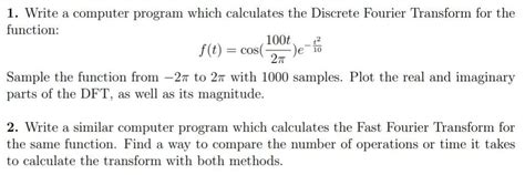 1 Write A Computer Program Which Calculates The