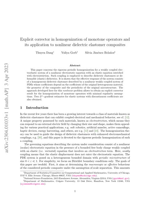 Pdf Explicit Corrector In Homogenization Of Monotone Operators And Its Application To