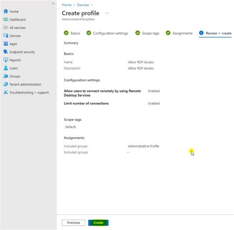 Enable Remote Access With Configuration Profile In Intune Endusersupports Com