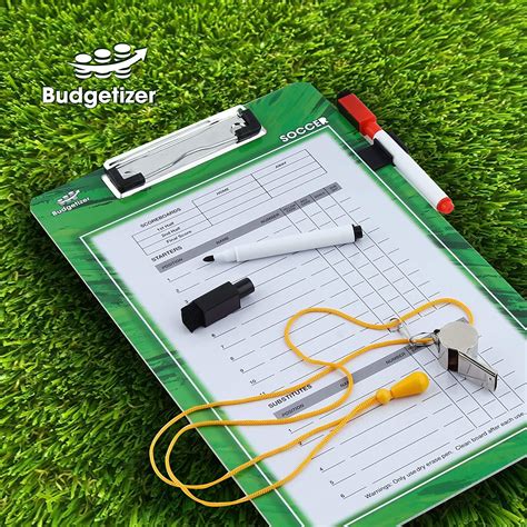 Coachs Clipboard Bundle Dry Erase Board With Whistle And Markers