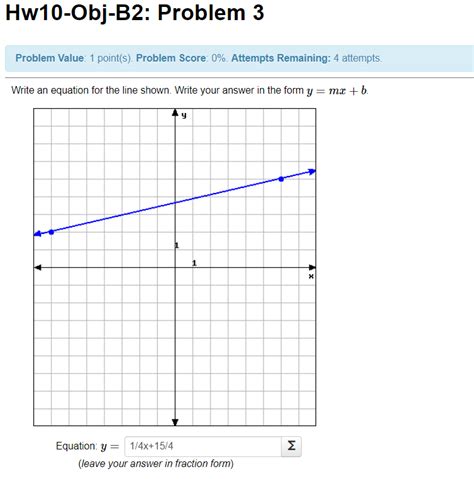 Write An Equation For The Line Shown Write Your Chegg