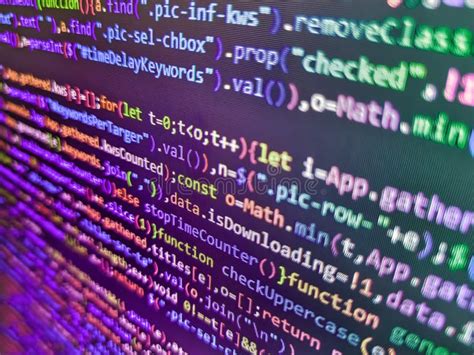 Soft Listing View Website Programming Code Developer Working On Source Codes On Computer At