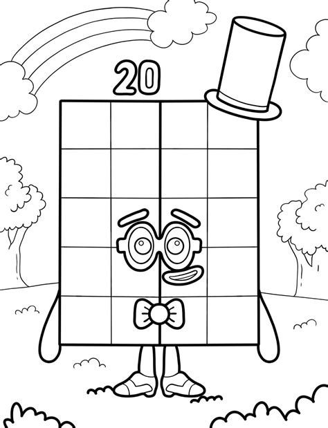 44 Numberblocks Kolorowanki Dla Dzieci Pdf Do Wydrukowania