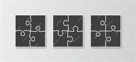퍼즐 조각 세트입니다 퍼즐 개요 그리드입니다 생각 게임의 계획 모자이크 모양으로 현대적인 배경입니다 심플한 프레임 타일