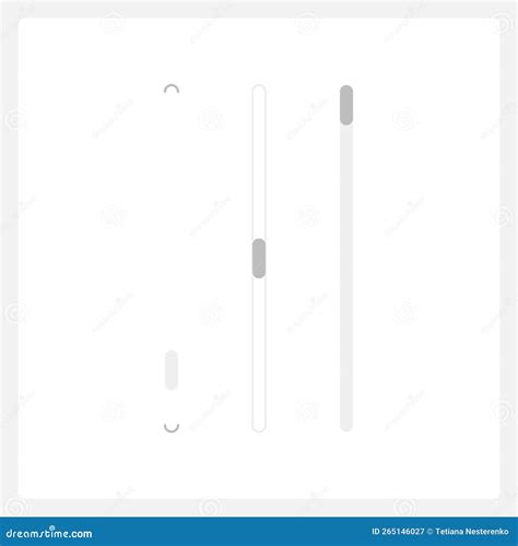 Vertical Scroll Bar Ui Element Template Stock Vector Illustration Of