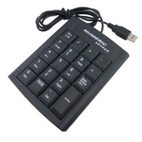 keypad numeric mini vn wired usb 19 keys membrane numeric keyboard