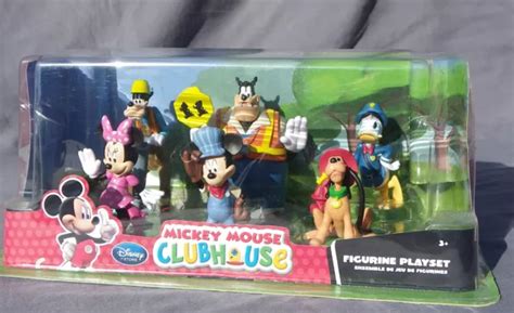 Disney Mickey Mouse Clubhouse Minnie Pluto Dingo Donald Pat Playset 6
