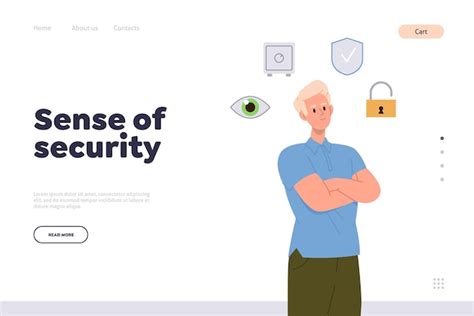 Premium Vector Sense Of Security Concept For Online Service Landing