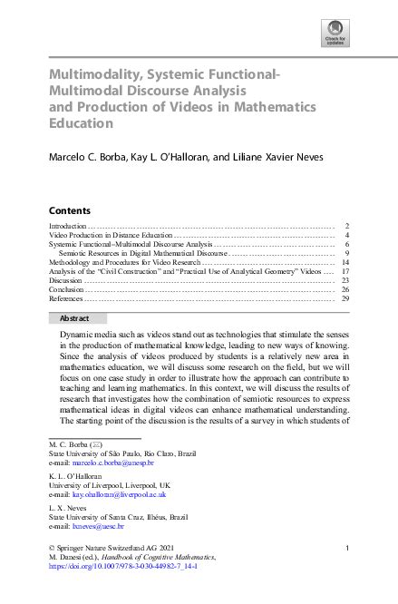 Pdf Multimodality Systemic Functional Multimodal Discourse Analysis And Production Of Videos