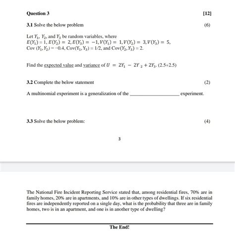 solved question 3 [12] 3 1 solve the below problem 6 let