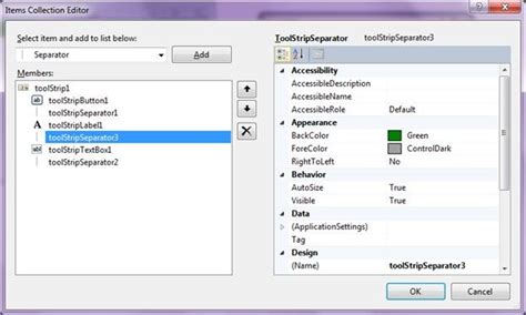 Toolstrip Control In Vb Net