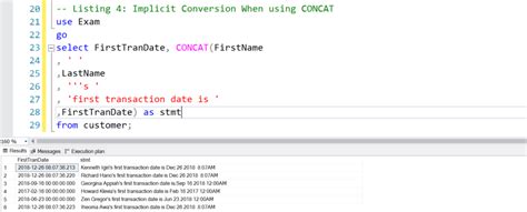 Concatenate Sql