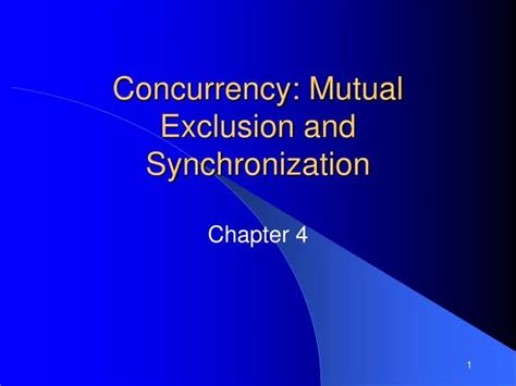 Ppt Concurrency Mutual Exclusion And Synchronization Powerpoint