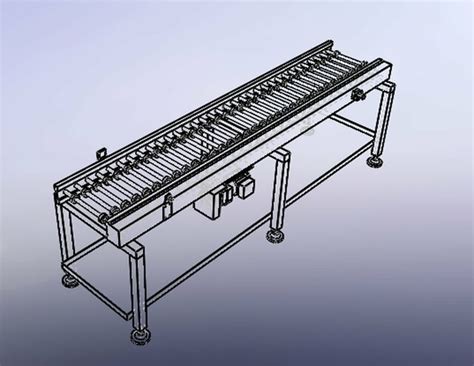 Roller Conveyor Download Free 3d Model By Omar Miri Cad Crowd