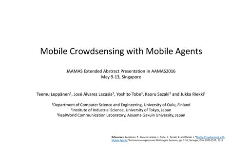 Mobile Crowdsensing With Mobile Agents Pdf