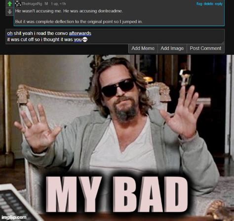 Yeah I Read The Convo Afterwards Nvm Guys Sorry Imgflip