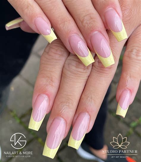 Yellow French Tip Nails Turn Heads With 40 Stylish Designs