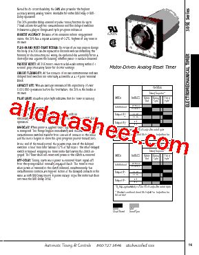 305E019A20XX Datasheet PDF Automatic Timing Controls Inc