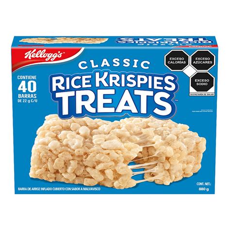 Kelloggs Barras De Arroz Inflado Rice Krispies 40 Pzas D