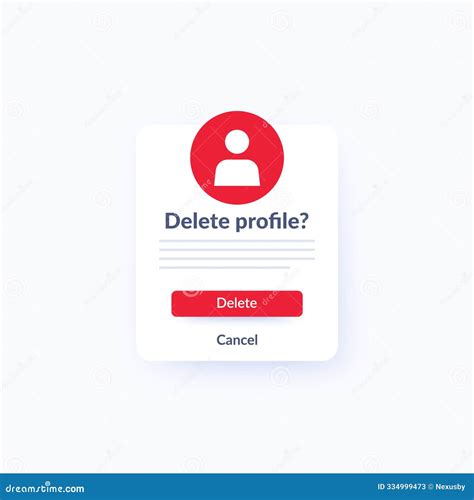 Delete Profile Icon Vector Female User Person Avatar With Close Symbol