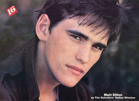 Dallas Winston Matt Dillon The Outsiders Matt Dillon The Outsiders