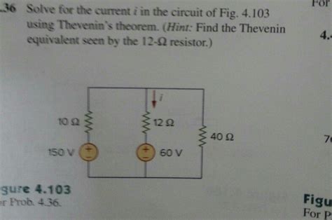 Solved For Solve For The Current I In The Circuit Of Fig Chegg