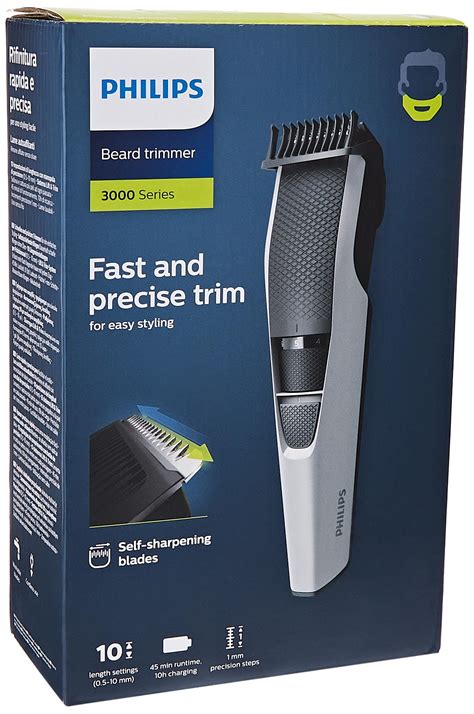 Philips Beardtrimmer 3000 Series Beard Trimmer With Lift And Trim