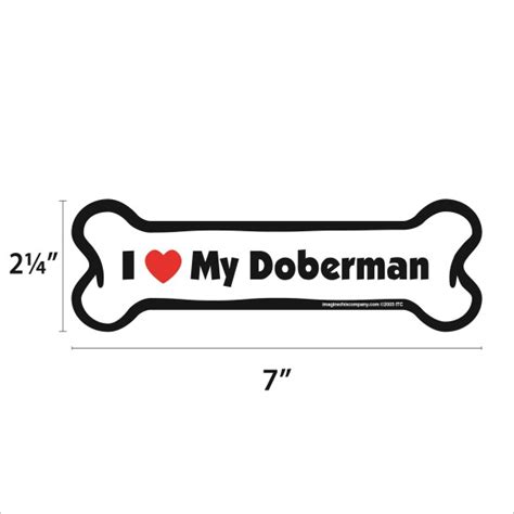 Doberman Bone Magnet Imagine This Company