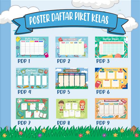 Picket Schedule Poster Class Decoration Wipe Clean School Tasks