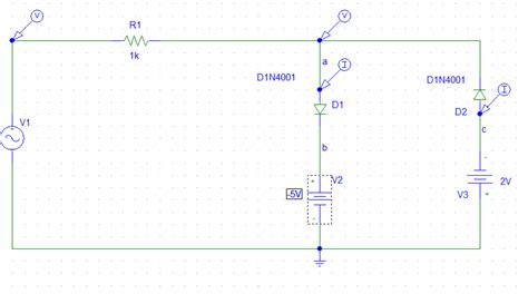 Diodes What Happens If The Dc Voltage Of A Positive Clipping Circuit Is Put To A Negative
