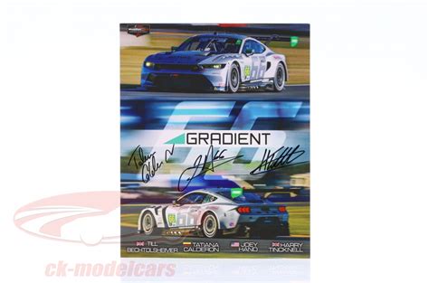 ford mustang gt3 66 24h daytona 2025 gradient racing autograph card
