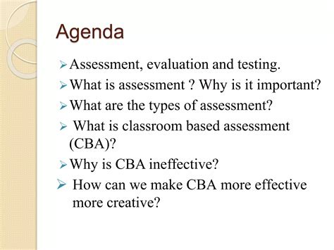 Classroom Based Assessment Pptx