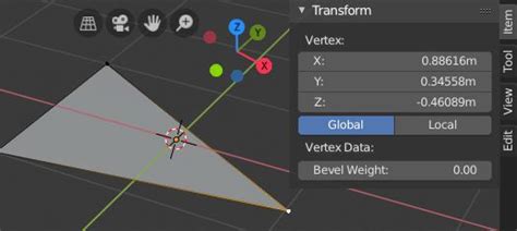 How Do I Specify The D Cartesian Coordinates Of Each Vertex In A Plane Blender Stack Exchange