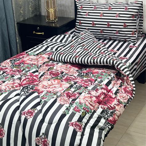 Buy Stylish Vicky Razai Set Single Bed 2025 3 Piece With Bedsheet