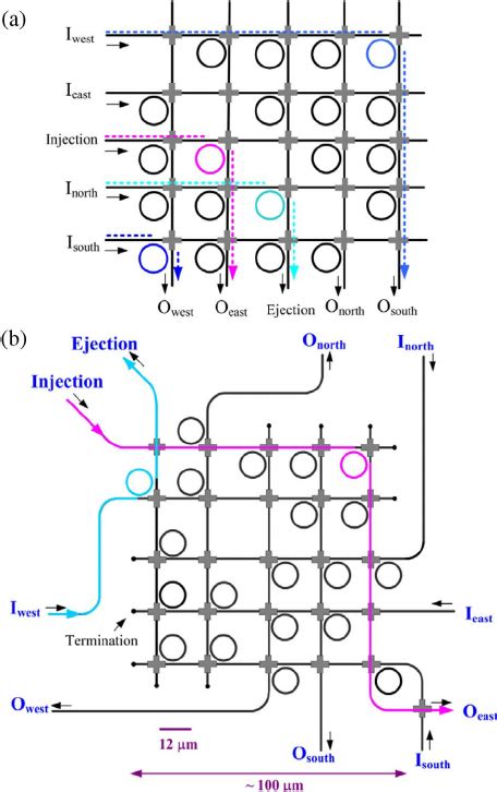 A Schematic Of A 5 Â 5 Matrix Switch Comprising 20 Identical Download Scientific Diagram